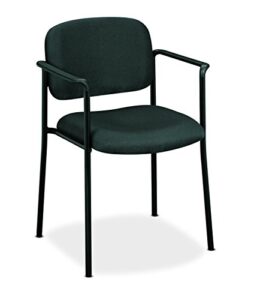 hon scatter guest chair - upholstered stacking chair with arms, office furniture, charcoal (hvl616)