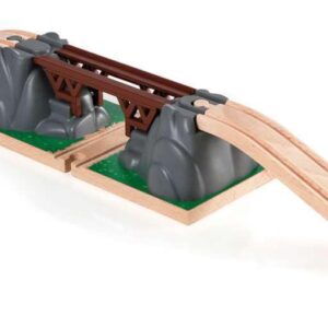 BRIO World - 33391 Collapsing Bridge - Engaging 3-Piece Toy Train Accessory | Cultivates Creative Play | Enhances Logical Thinking | Suitable for Kids Aged 3 & Up | Compatible with All BRIO Sets