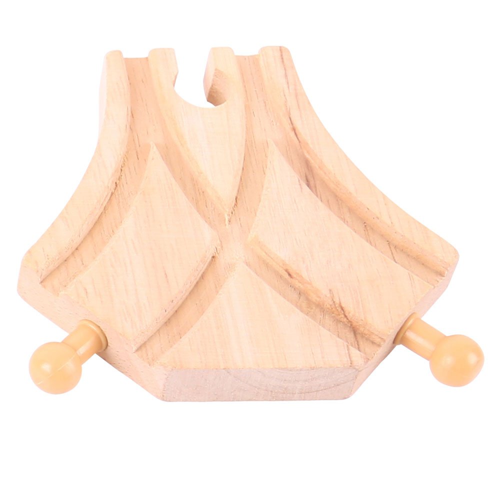 Bigjigs Rail Curved Turnouts (Pack of 4) - Other Major Wooden Rail Brands are Compatible