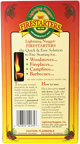 Lightning Nuggets Inc 0-47815-14175-7 12-Count Firestarters