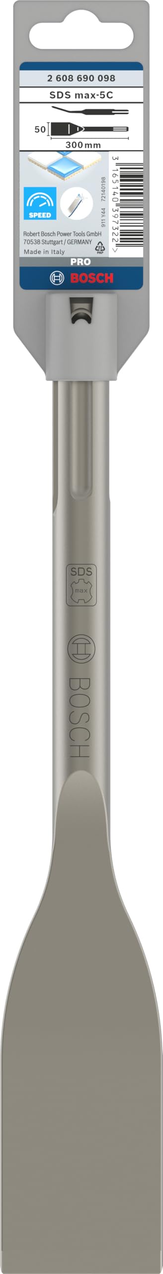 Bosch 2608690098 50 x 300 mm SDSmax Tile Chisel by Bosch