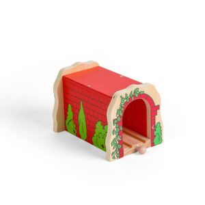 Bigjigs Rail Red Brick Tunnel, Wooden Toys, Train Set, Train Tunnel, Wooden Train Track Accessories, Bigjigs Accessories, Train Toys, Train Tunnel for Kids