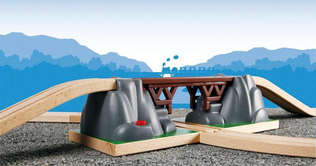 BRIO World - 33391 Collapsing Bridge - Engaging 3-Piece Toy Train Accessory | Cultivates Creative Play | Enhances Logical Thinking | Suitable for Kids Aged 3 & Up | Compatible with All BRIO Sets