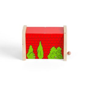 Bigjigs Rail Red Brick Tunnel, Wooden Toys, Train Set, Train Tunnel, Wooden Train Track Accessories, Bigjigs Accessories, Train Toys, Train Tunnel for Kids