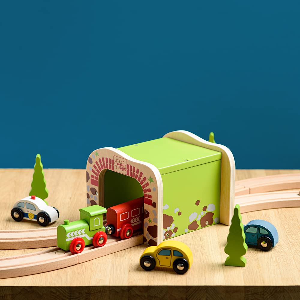 Bigjigs Rail, Double Tunnel, Wooden Toys, Train Set, Train Tunnel, Wooden Train Track Accessories, Bigjigs Accessories, Train Toys, Train Tunnel For Kids