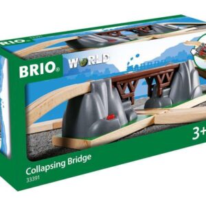 BRIO World - 33391 Collapsing Bridge - Engaging 3-Piece Toy Train Accessory | Cultivates Creative Play | Enhances Logical Thinking | Suitable for Kids Aged 3 & Up | Compatible with All BRIO Sets