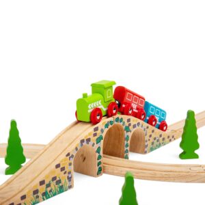 Bigjigs Rail Three Arch Bridge, Wooden Toys, Wooden Arch, Bigjigs Train Accessories, Train Toys, Wooden Train Sets, Wooden Toys for 3 4 5 Year Olds