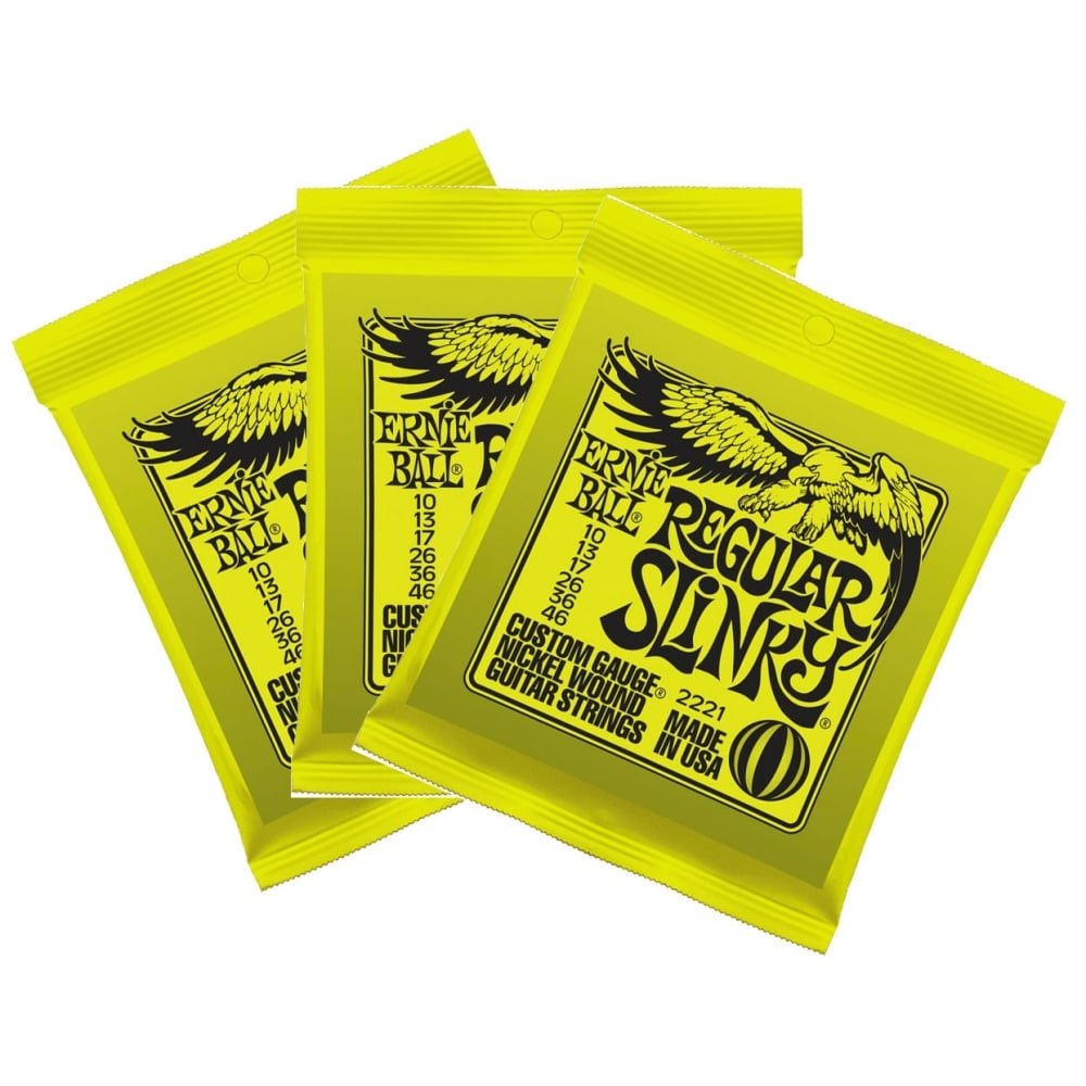 Ernie Ball 2221x3 Regular Slinky 3-set Bundle