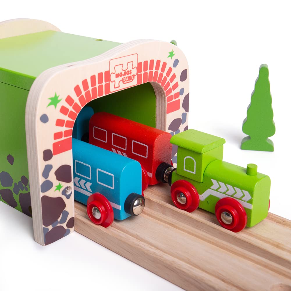 Bigjigs Rail, Double Tunnel, Wooden Toys, Train Set, Train Tunnel, Wooden Train Track Accessories, Bigjigs Accessories, Train Toys, Train Tunnel For Kids