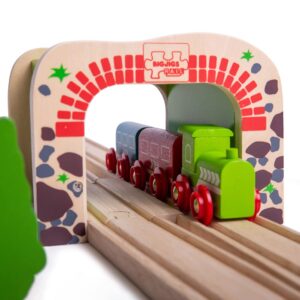 Bigjigs Rail, Double Tunnel, Wooden Toys, Train Set, Train Tunnel, Wooden Train Track Accessories, Bigjigs Accessories, Train Toys, Train Tunnel For Kids