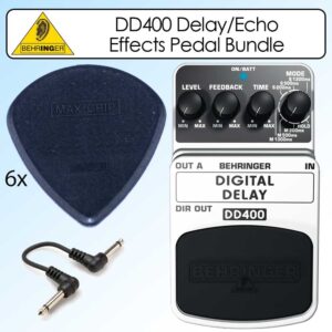 behringer digital delay dd400 digital stereo delay/echo effects pedal