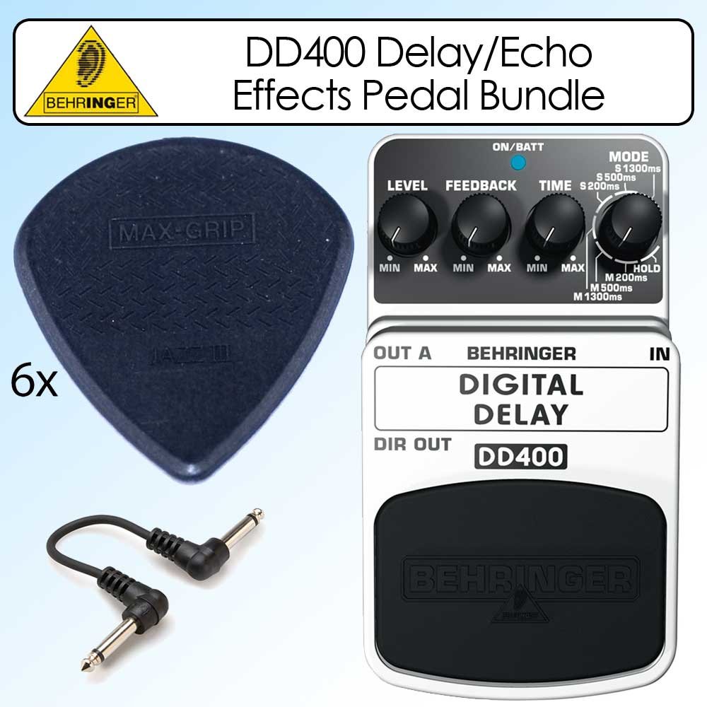 Behringer Digital Delay Dd400 Digital Stereo Delay/Echo Effects Pedal