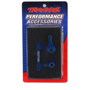 Traxxas 3743A Anodized Blue Aluminum Steering Bell cranks, Rustler, Stampede, Slash, and Bandit, 308-Pack