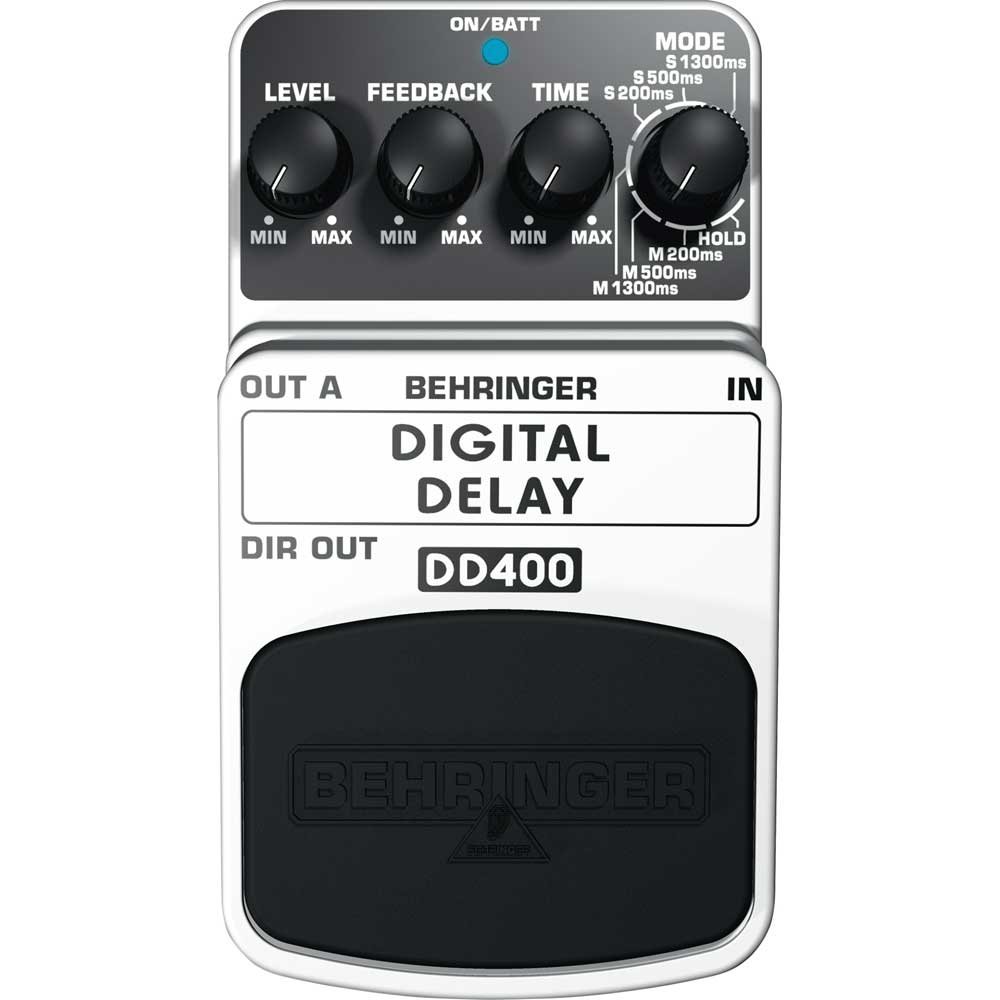 Behringer Digital Delay Dd400 Digital Stereo Delay/Echo Effects Pedal