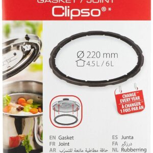 Seb Clipso, Clipso Control, Easy, Modulo 792350-793145 Seal 4.5 L/6 L Stainless Steel Diameter 220 mm