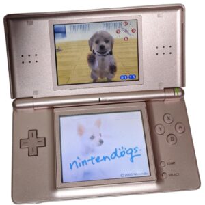 Nintendo DS Lite Metallic Rose with Nintendogs Best Friends (NDS Pink Bundle)