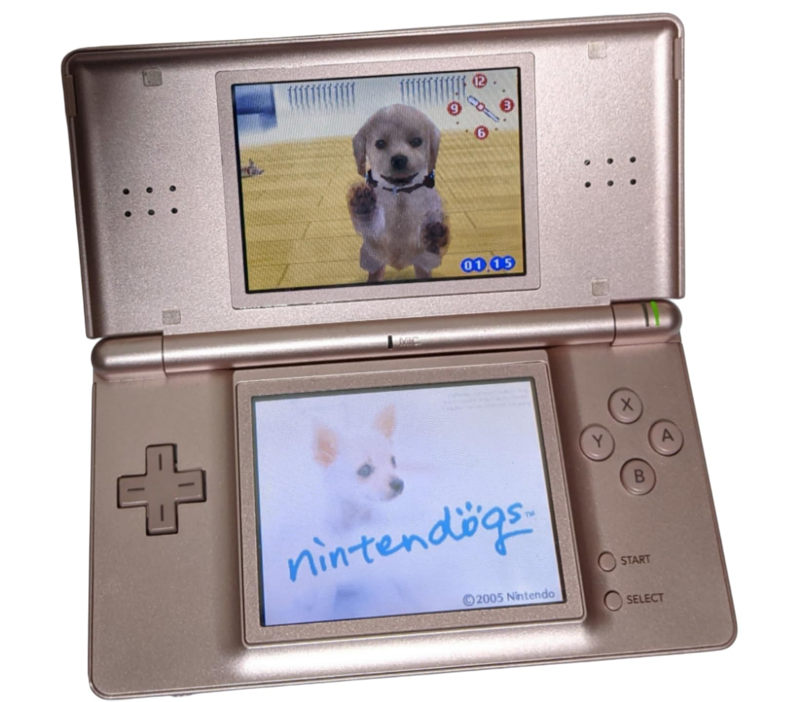 Nintendo DS Lite Metallic Rose with Nintendogs Best Friends (NDS Pink Bundle)