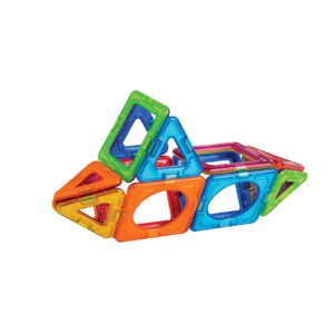 Magformers Basic Set (62-pieces) Magnetic Building Blocks, Educational Magnetic Tiles, Magnetic Building STEM Toy, Multi-colored, Model Number: 63070