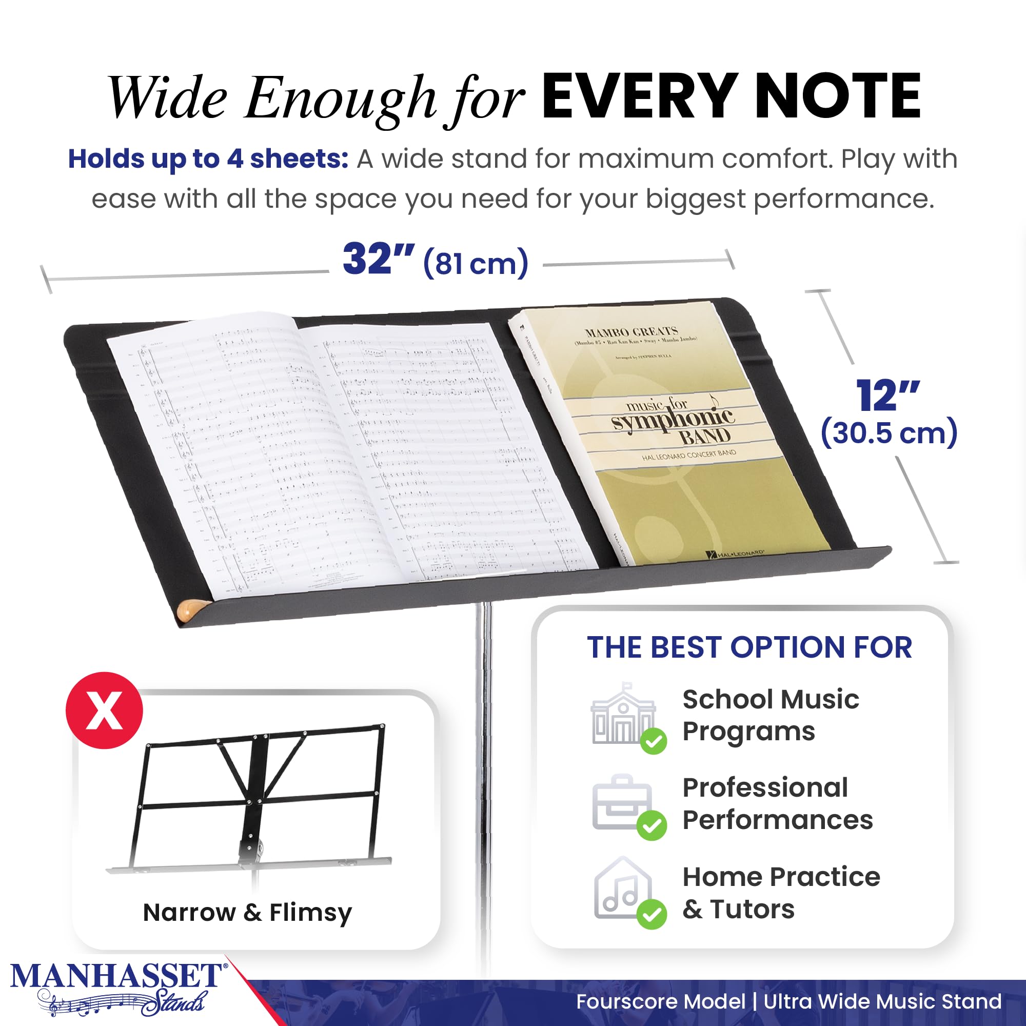 Manhasset 51 Fourscore Stand Music (5101)