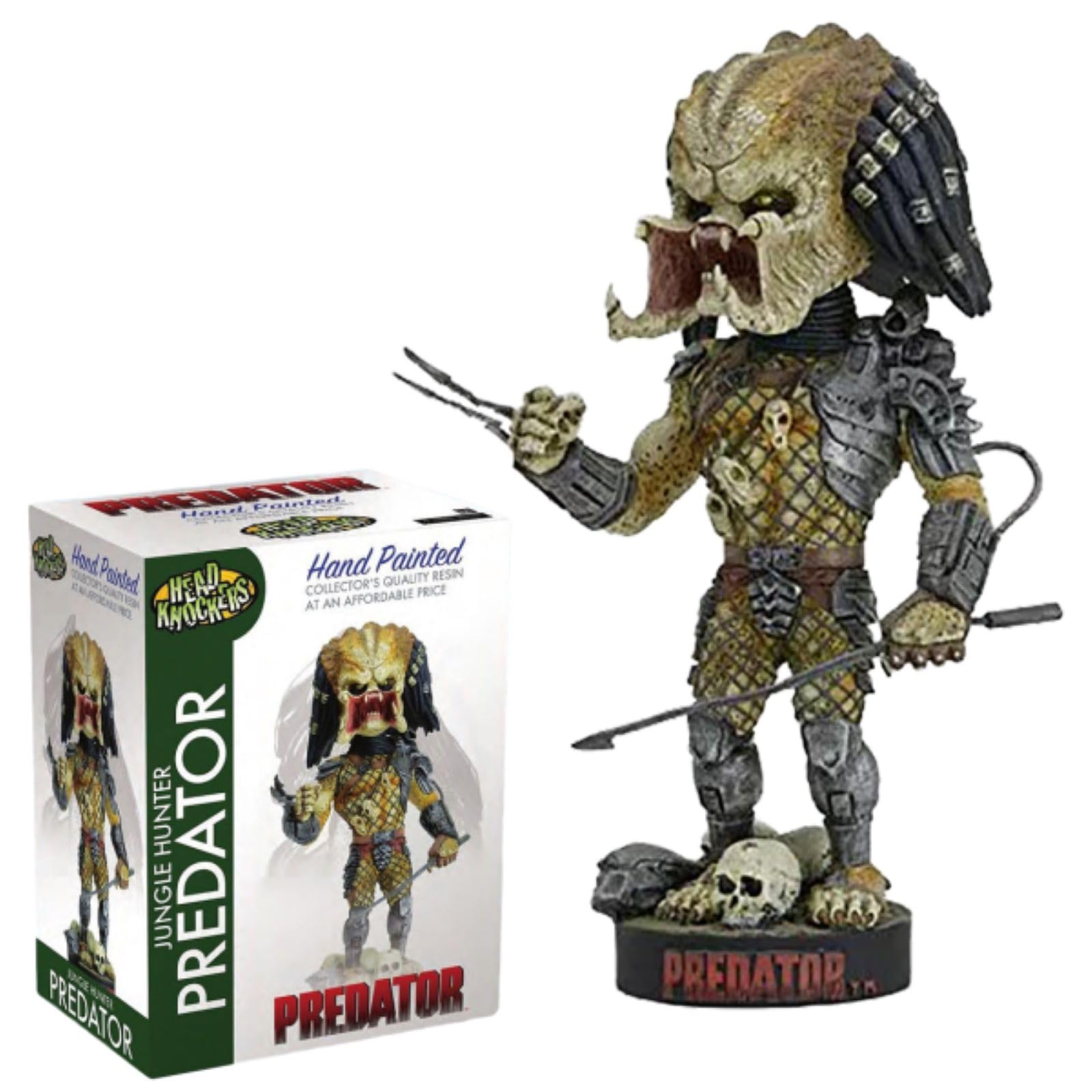 NECA Collectible Predator - Head Knocker - Jungle Hunter with Spear Toy Figure