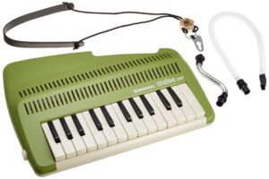 suzuki a-25f 25-key andes recorder-keyboard with mouthpiece and strap