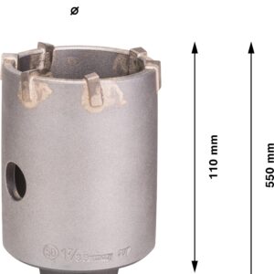 Bosch 2608550077 82 x 50 x 80 mm SDS-Plus-9 Core Cutter for Hex Adapter