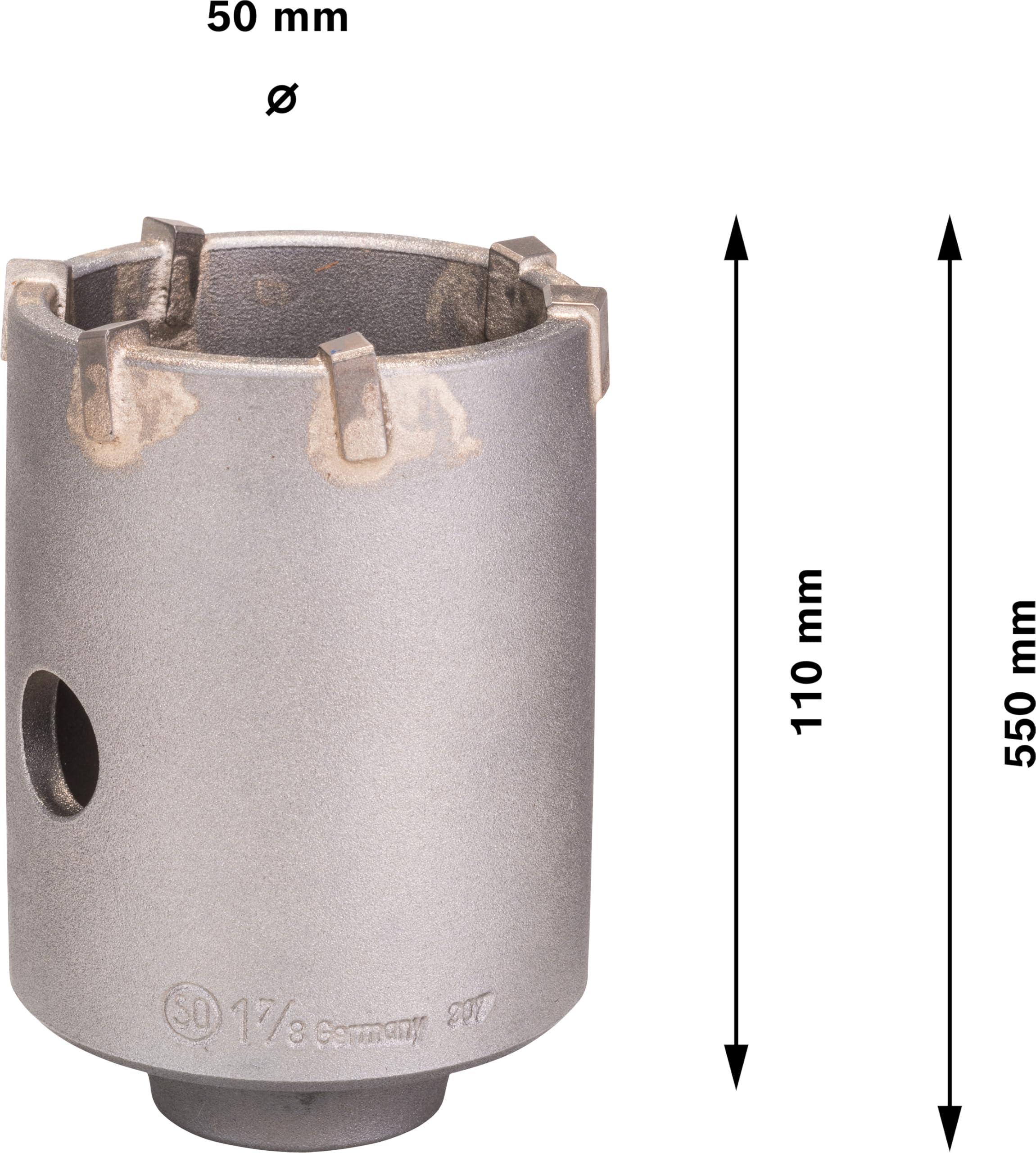 Bosch 2608550077 82 x 50 x 80 mm SDS-Plus-9 Core Cutter for Hex Adapter