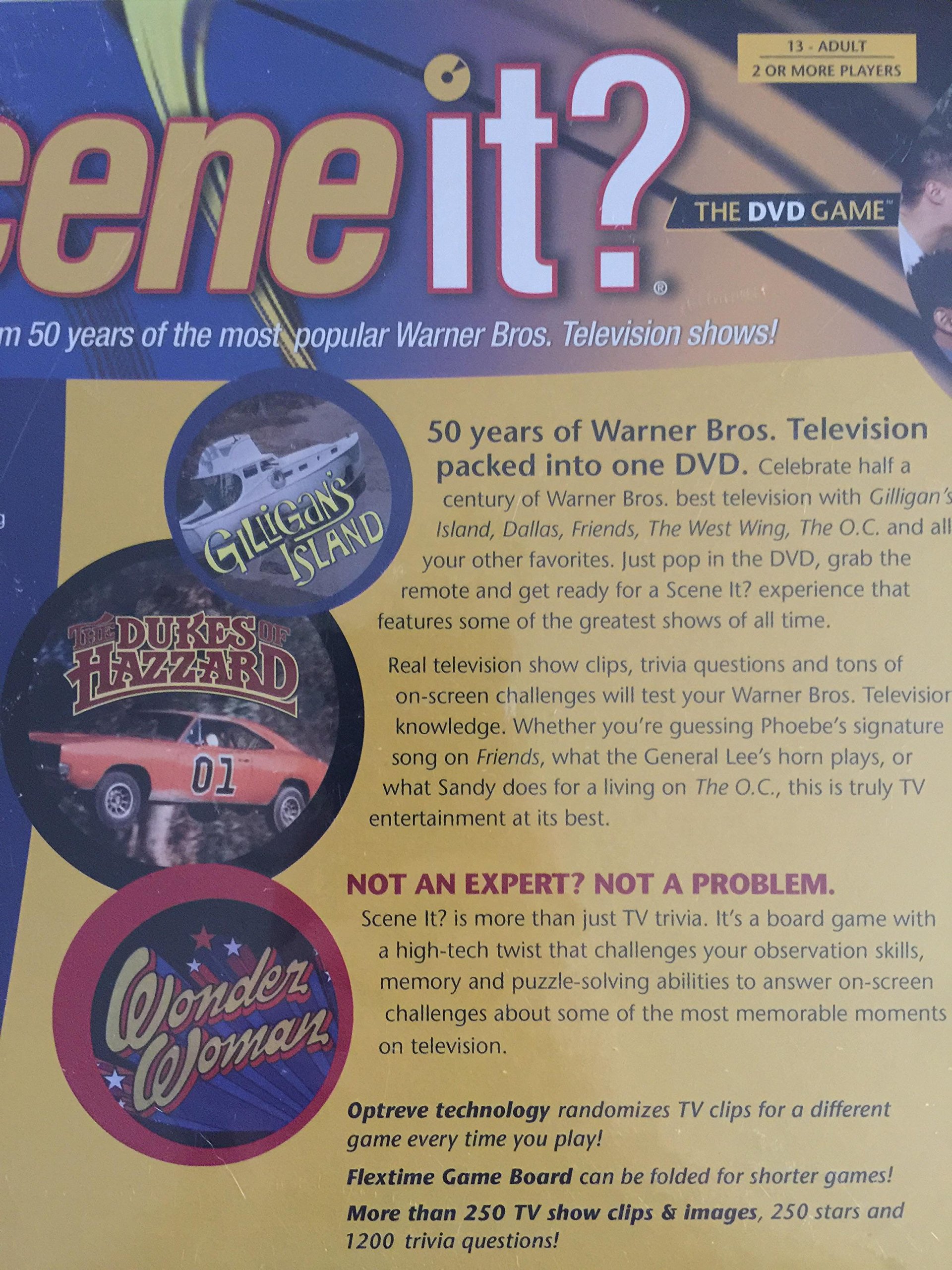 SCENE IT - WB Warner Bros 50th Anniversary DVD Game with Real Clips on the Trivia