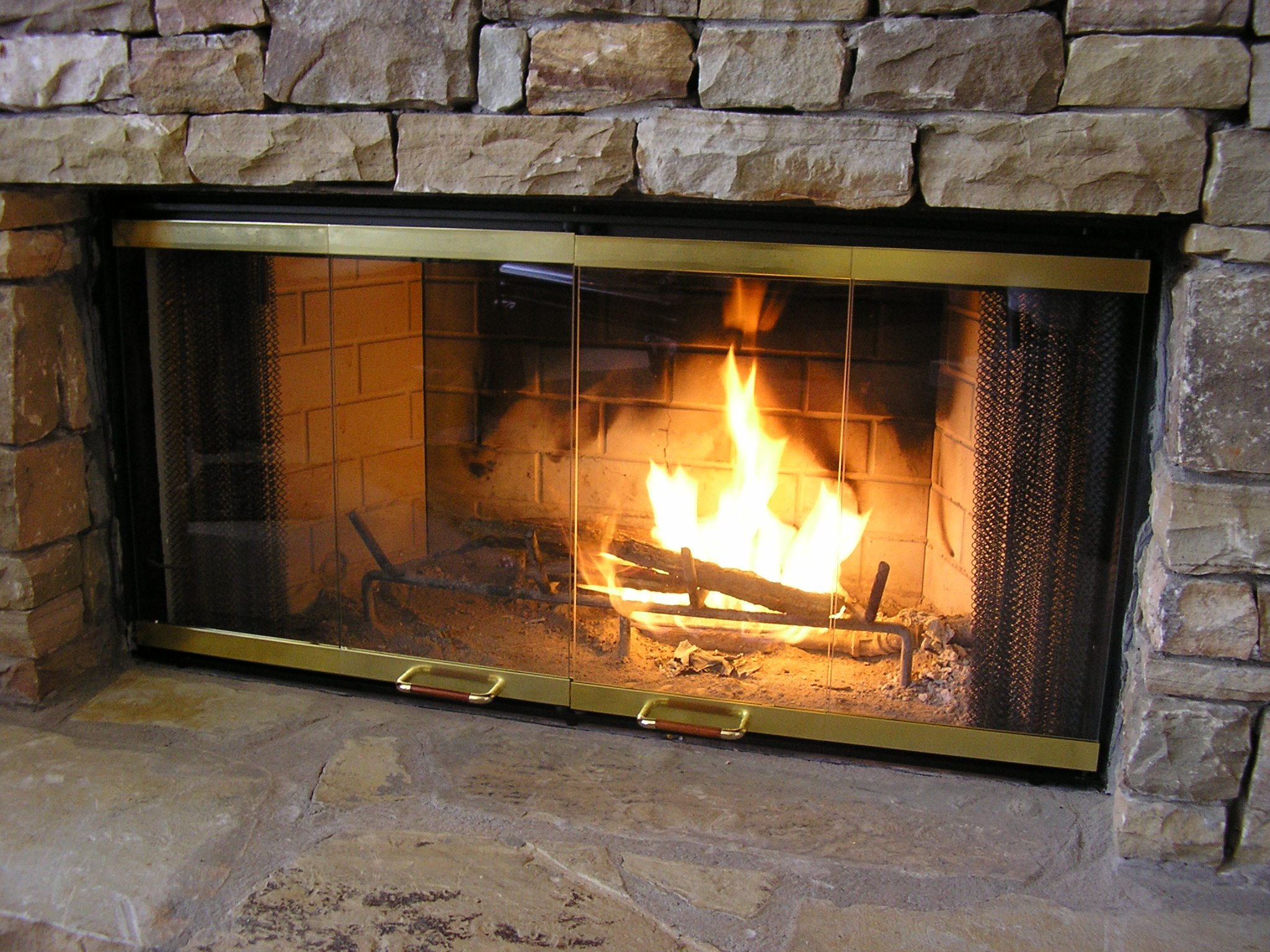 Heatilator Fireplace Doors - Black 42" Glass Doors - DM1042