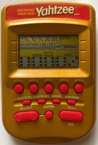 yahtzee electronic hand-held [gold]