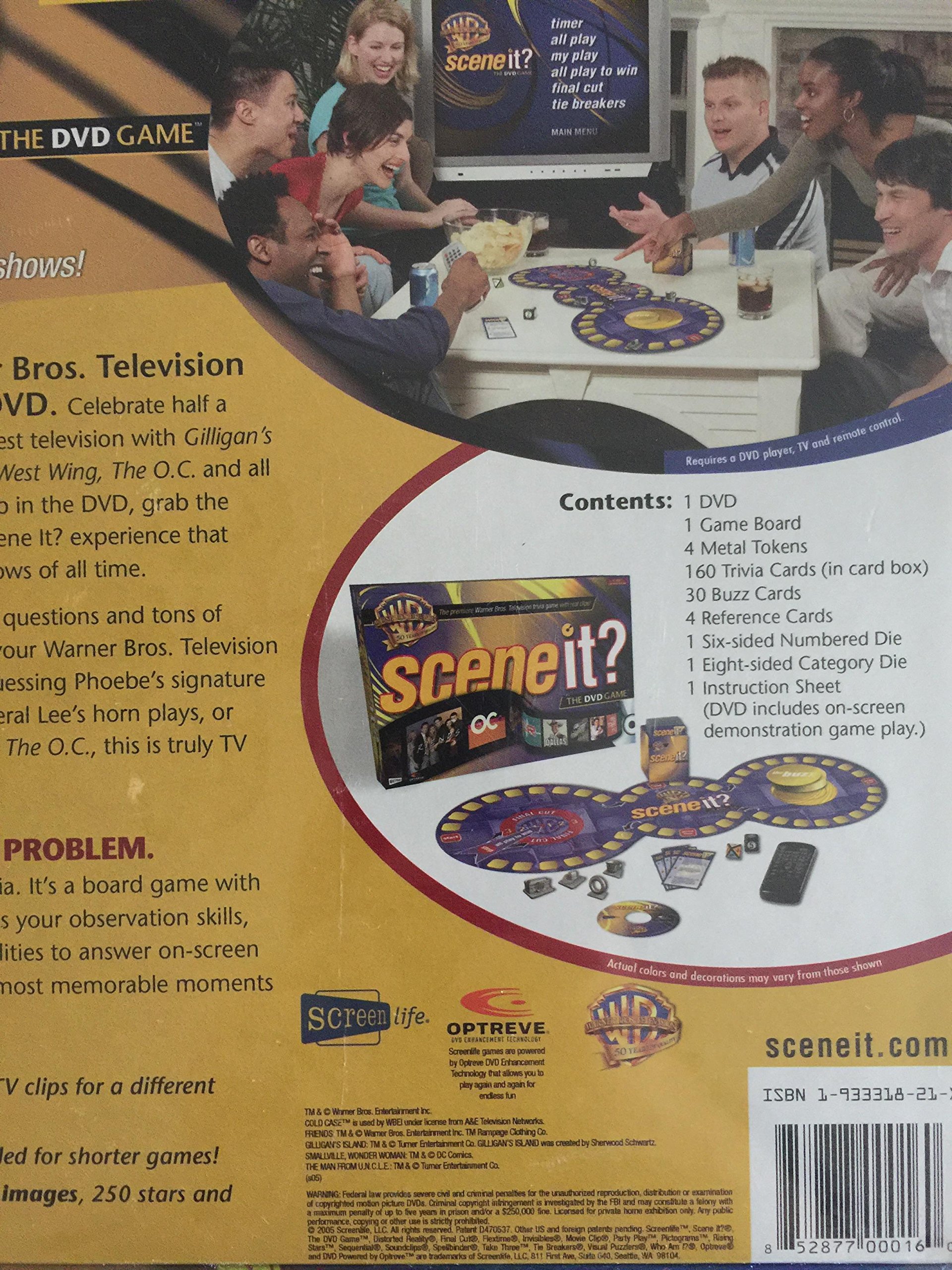 SCENE IT - WB Warner Bros 50th Anniversary DVD Game with Real Clips on the Trivia