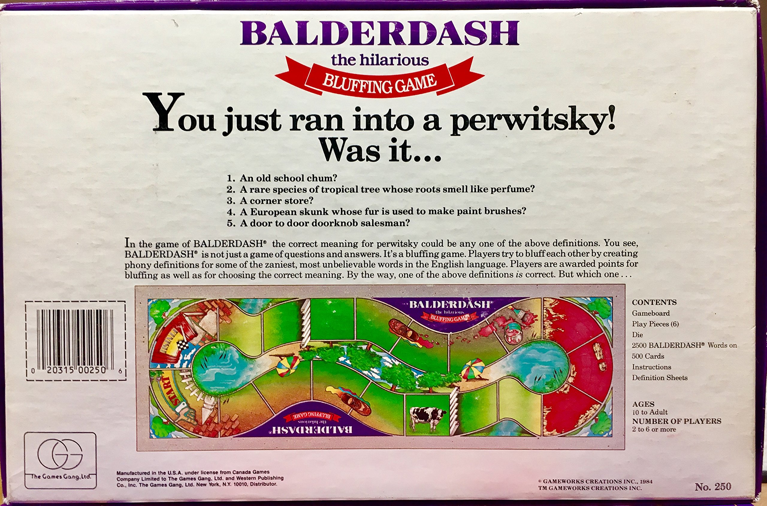 Balderdash Board Game