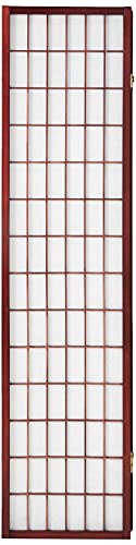 ORE International 4-Panel Room Divider, Cherry