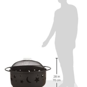 Landmann 28345 Big Sky Stars and Moons Firepit, Black