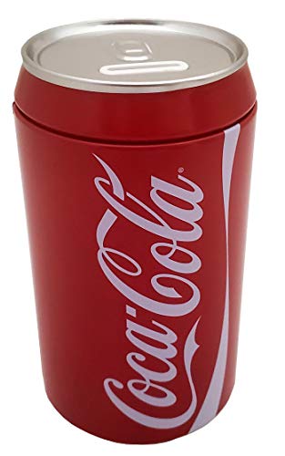 The Tin Box Company Coca Cola Can Bank with Removable Lid, Red, Model:660227-12 Pack of 1