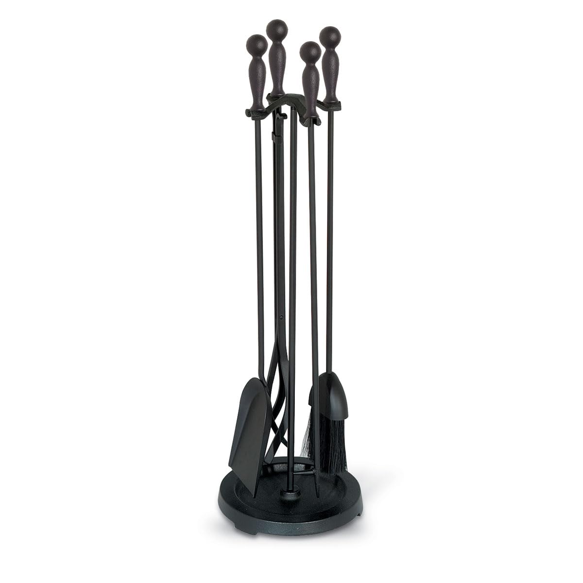 Pilgrim Home & Hearth 18029 2400 Series Iron Ball Fireplace Tool Set,Matte Black