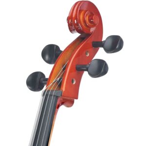 Cecilio Musical Instrument For Kids & Adults - Cellos Kit with Bow, Stand, Bag - Stringed Music Instruments for Students (1/4-Size, Natural)