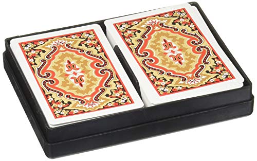 KEM Paisley Red and Blue, Bridge Size-Standard Index Playing Cards (Pack of 2)