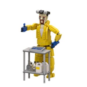 break bad action figure building kit, walter white building block model toy, diy building set christmas birthdys suitable for kids adult (577pcs)