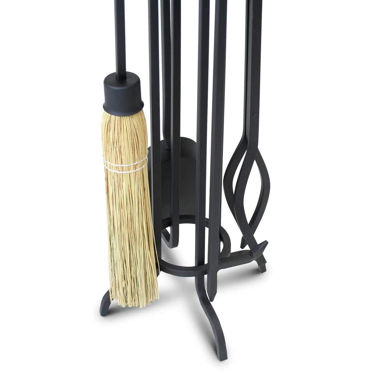 NAPA FORGE, Black Pilgrim Home and Hearth 19004 Arts and Crafts Fireplace Tool Set, 29″, 16 lbs