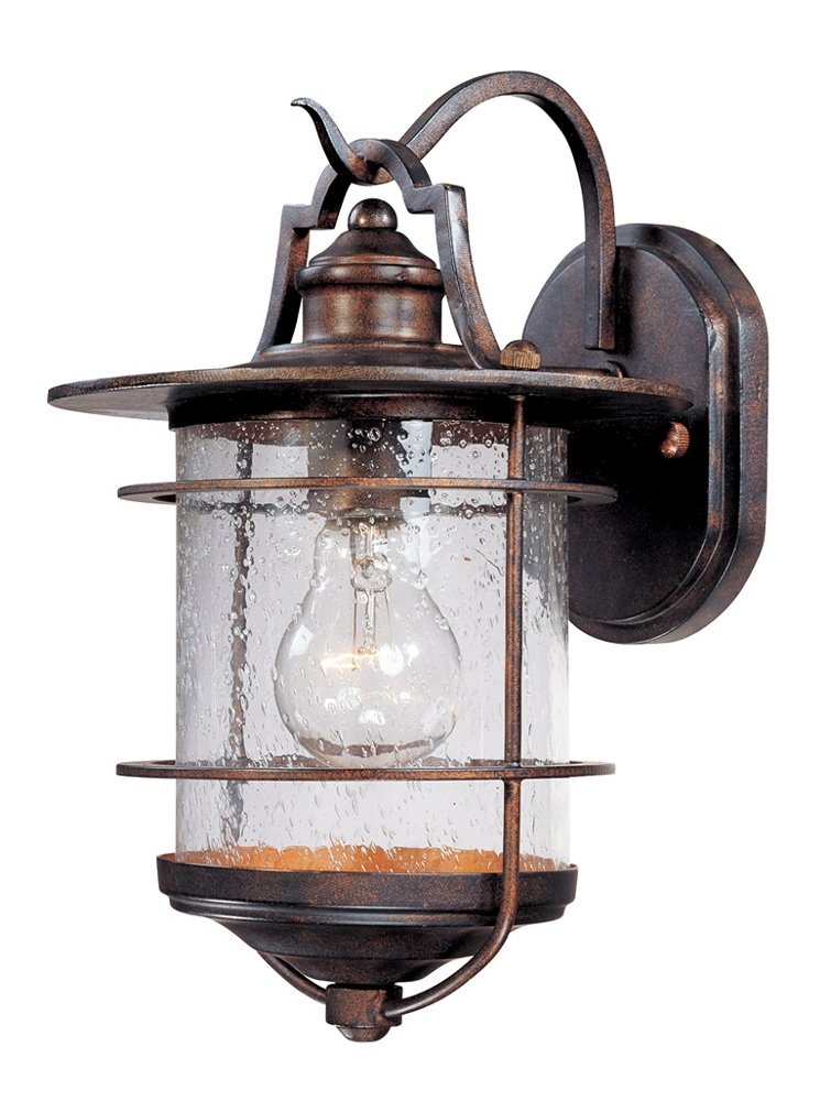 Franklin Iron Works Casa Mirada Rustic Industrial Farmhouse Outdoor Wall Light Fixture Bronze 3-Light 16 1/4" Clear Seedy Glass for Exterior Barn Deck House Porch Patio Outside Garage Front Door