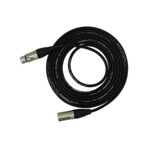 pro co sound excellines 10' xlr (m) to xlr (f) lo-z microphone cable, 2x 24 gauge