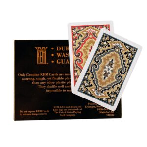 KEM Paisley Bridge Size Jumbo Index Playing Cards