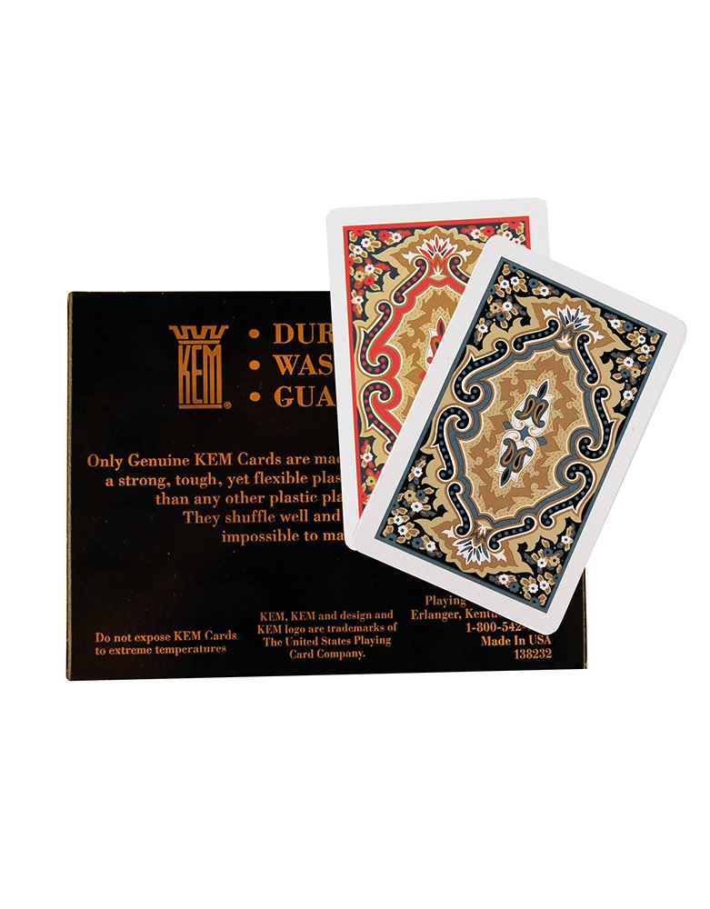 KEM Paisley Bridge Size Jumbo Index Playing Cards