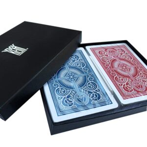 KEM Arrow Red and Blue, Poker Size-Jumbo Index Playing Cards (Pack of 2) - 1007284,Arrow Red/Blue