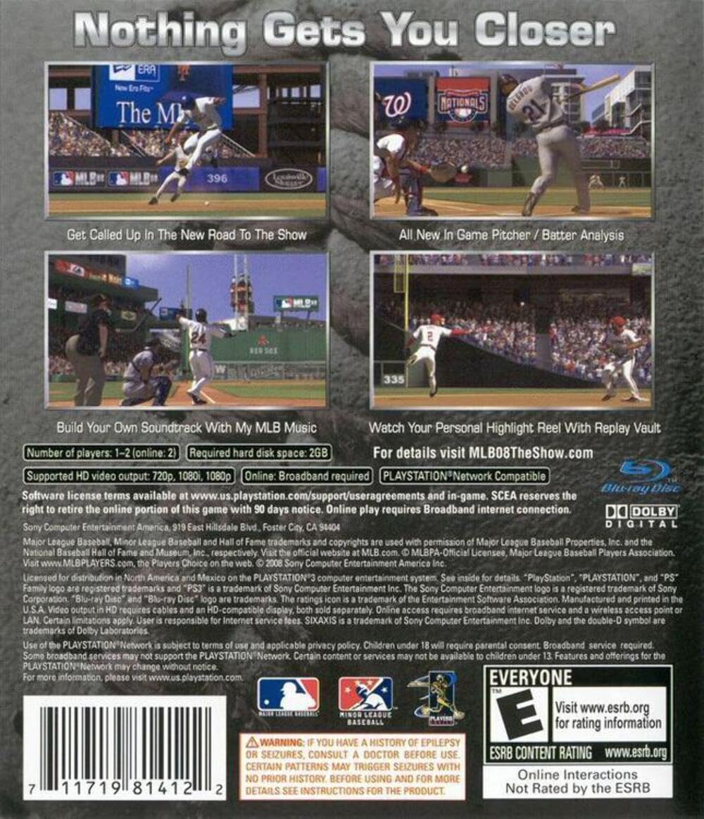 MLB 08 The Show - Playstation 3