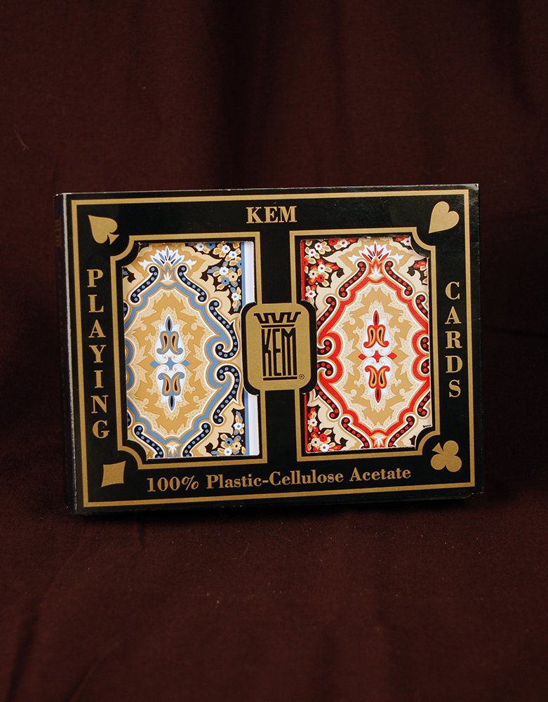 KEM Paisley Bridge Size Jumbo Index Playing Cards