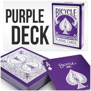 Purple Playing Cards Bicycle Deck