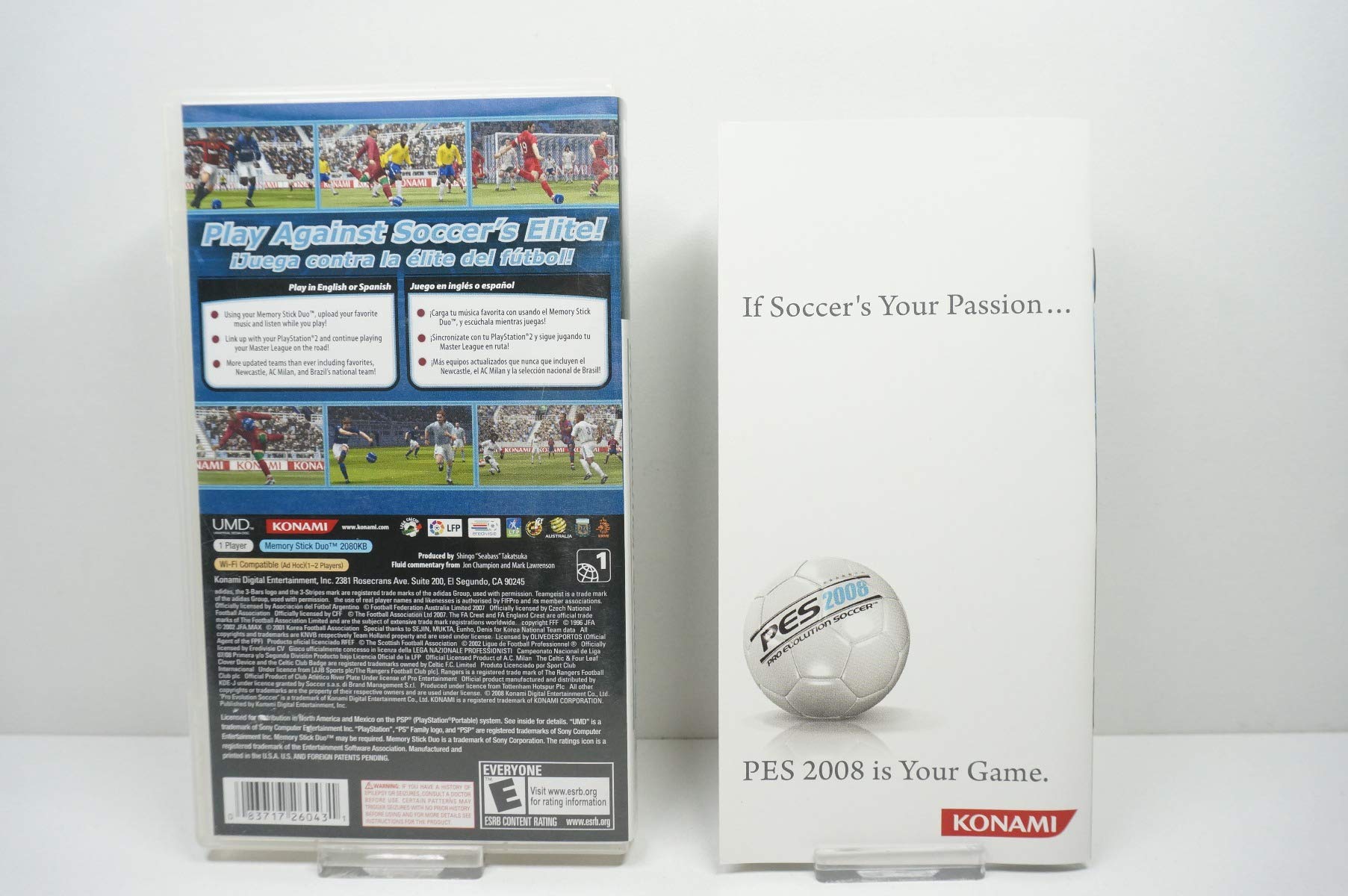 Pro Evolution Soccer 2008 - Sony PSP