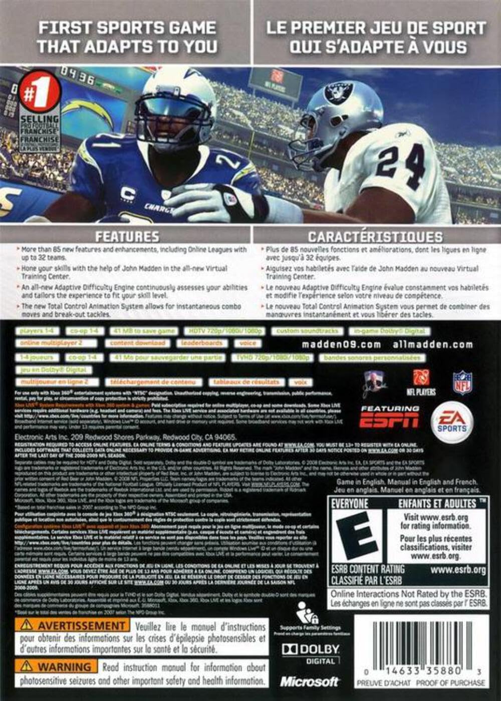 Madden NFL 09 - Xbox 360